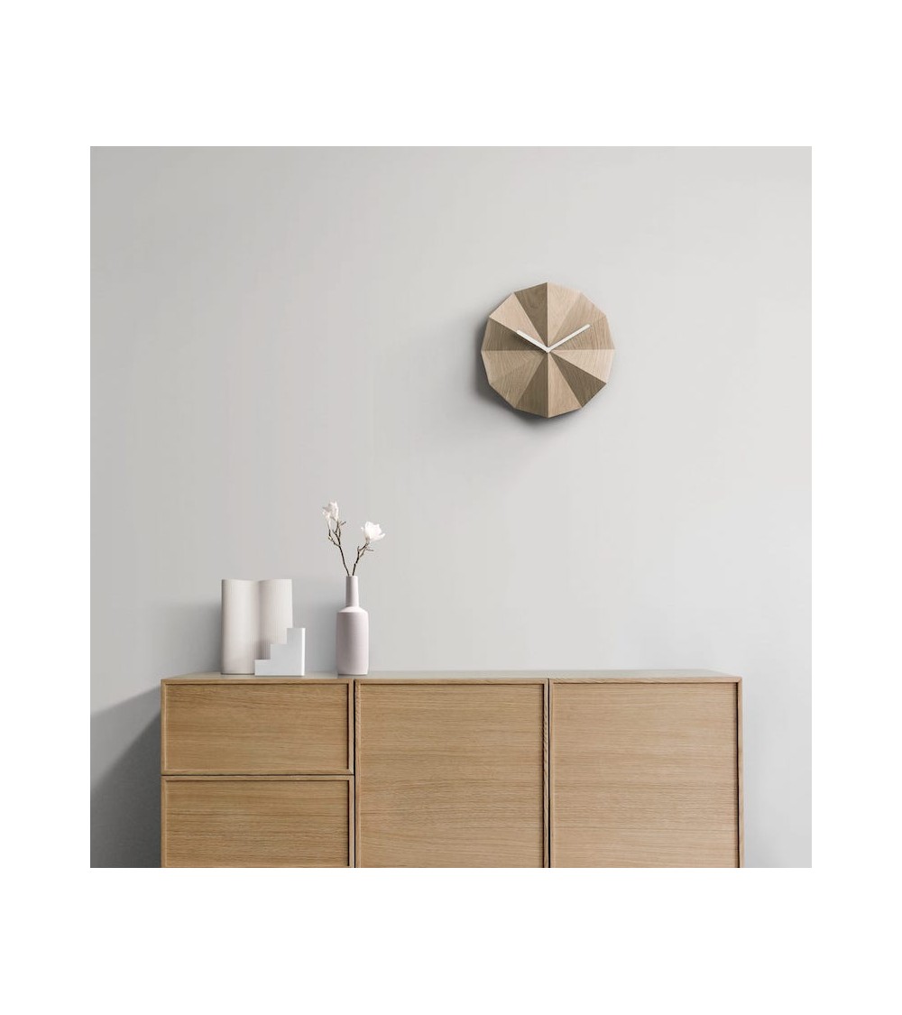 Wall Clock, Table Clock - Delta Clock Oak - LAWA DESIGN