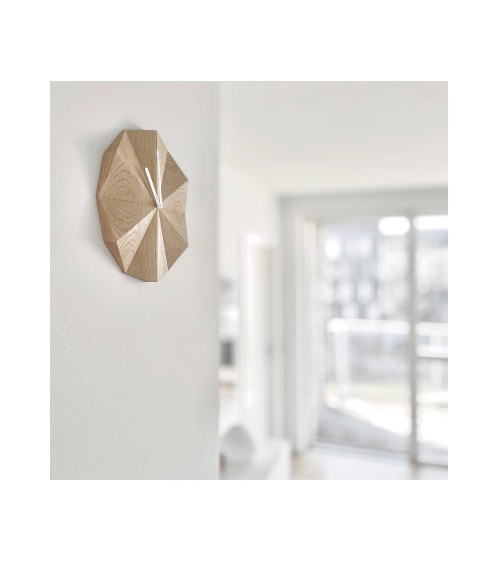 Wall Clock, Table Clock - Delta Clock Oak - LAWA DESIGN