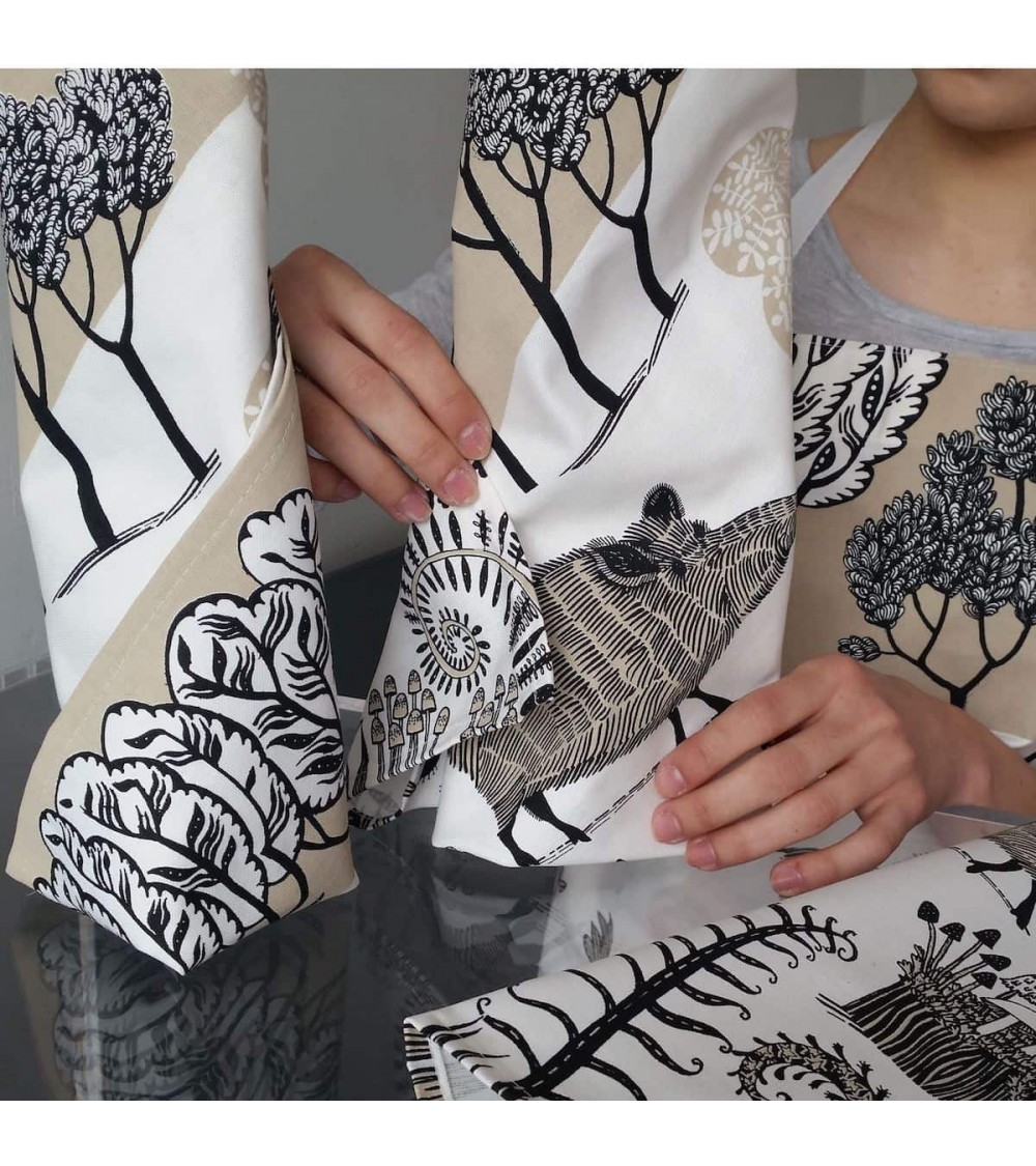 Serviette de cuisine - Sanglier - Lush Designs