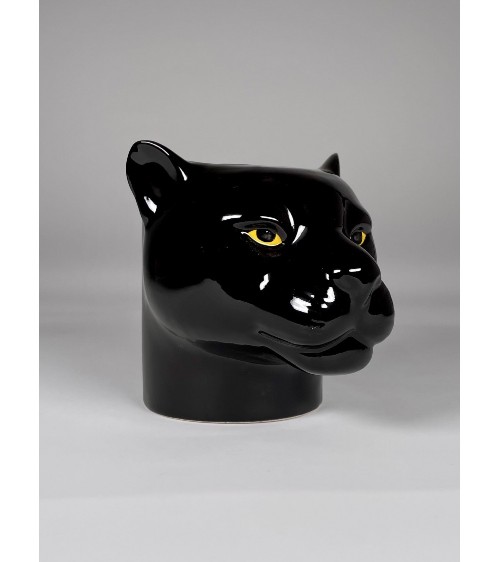 Animal pencil pot - Panther by Quail Ceramics - KITATORI Switzerland
