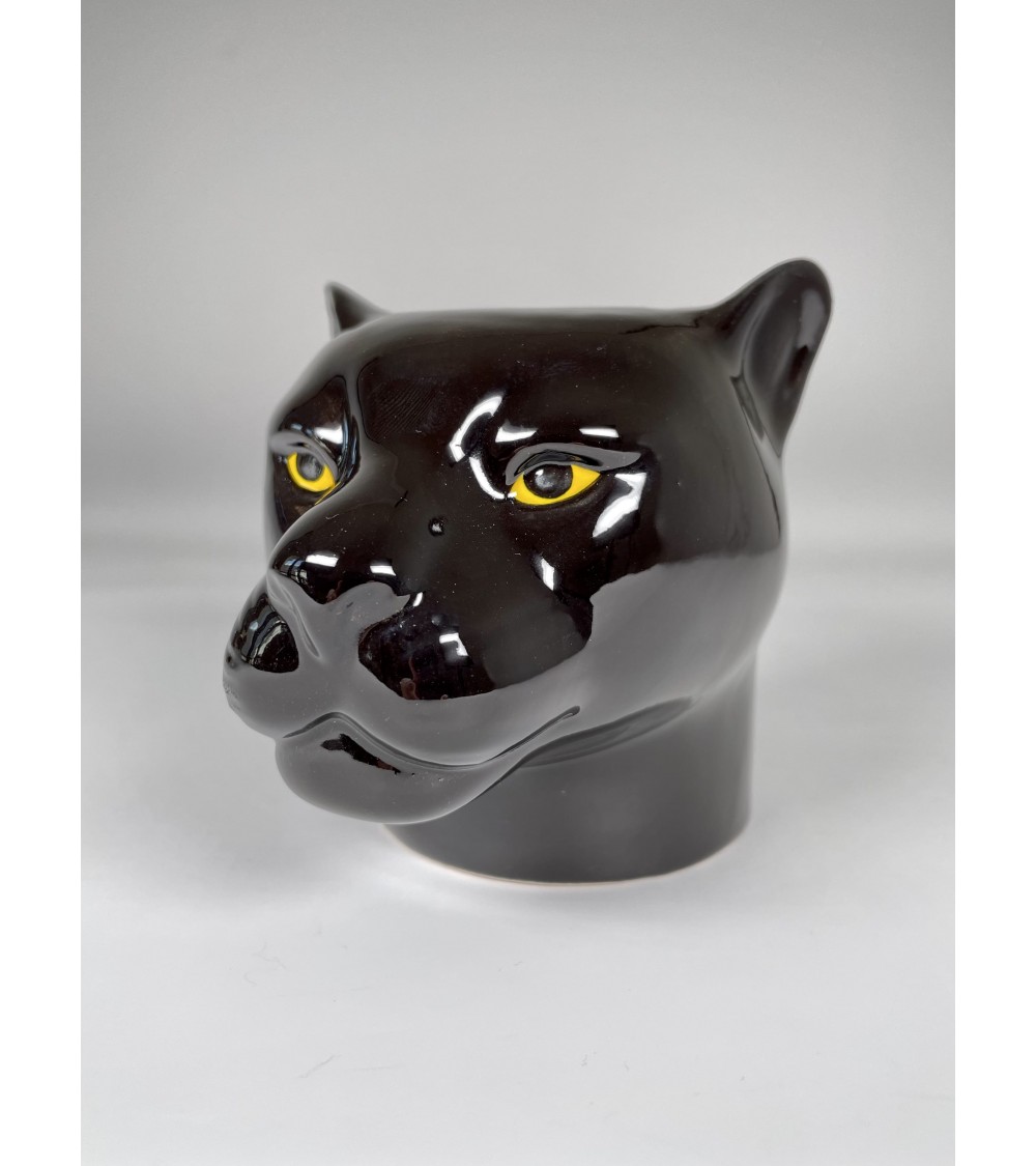 Animal pencil pot - Panther by Quail Ceramics - KITATORI Switzerland